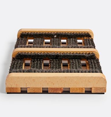 Double Tread Wood Foot Scraper | Rejuvenation