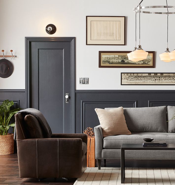 Putman White Porcelain Knob Tube Latch Interior Door Set | Rejuvenation