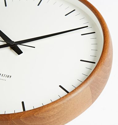 Rejuvenation Exclusive Campagne Beech Clock | Rejuvenation