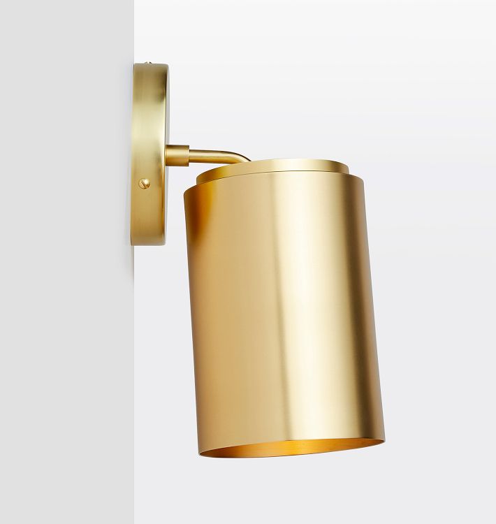 Paige 5" Articulating Flat Cylinder Wall Sconce | Rejuvenation