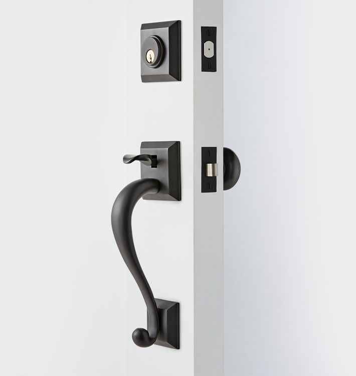 Coleman Knob Exterior Door Hardware Tube Latch Set | Rejuvenation