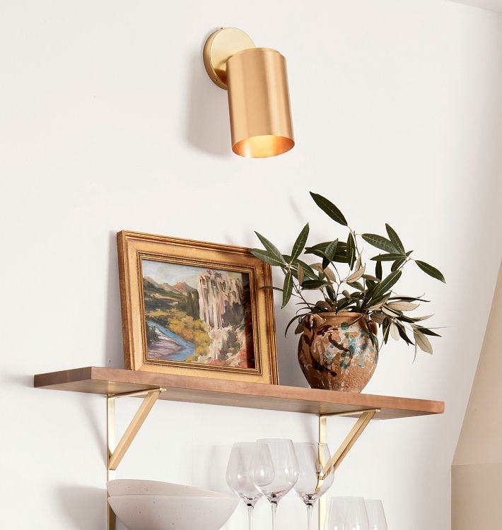 Paige 5" Articulating Flat Cylinder Wall Sconce | Rejuvenation