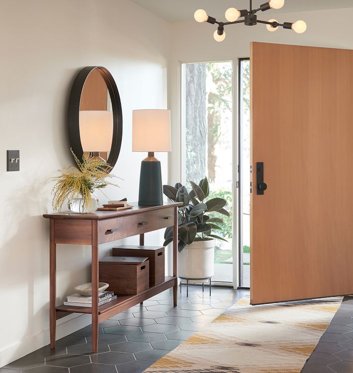 Tumalo Brass Knob Exterior Door Hardware Tube Latch Set | Rejuvenation