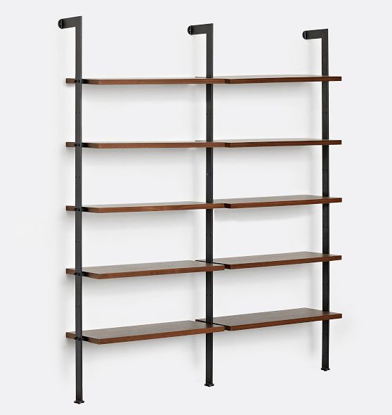 Holgate Double Shelf Set with 72" Rails | Rejuvenation
