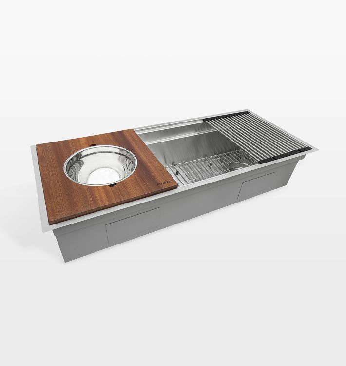 Catlan Stainless Steel Single Kitchen Sink With Accessories | Rejuvenation
