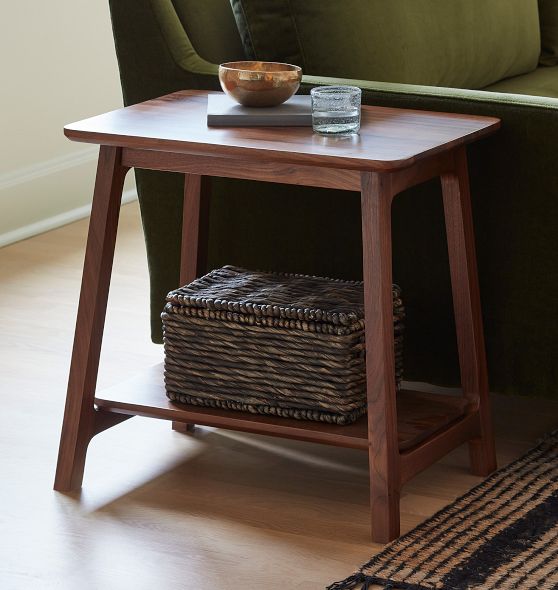 Bilquist Side Table, Walnut | Rejuvenation