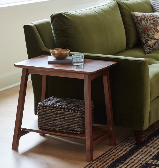 Bilquist Side Table, Walnut | Rejuvenation