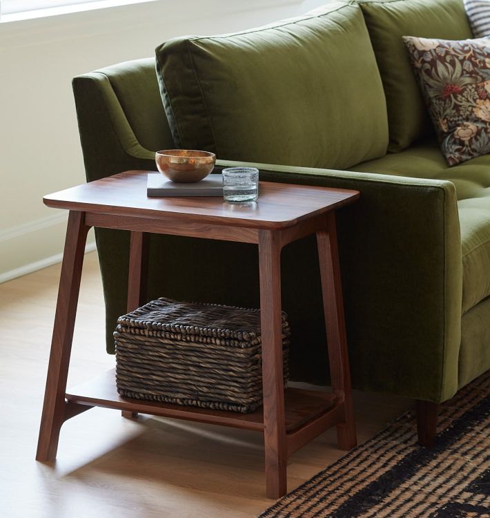 Bilquist Side Table, Walnut | Rejuvenation