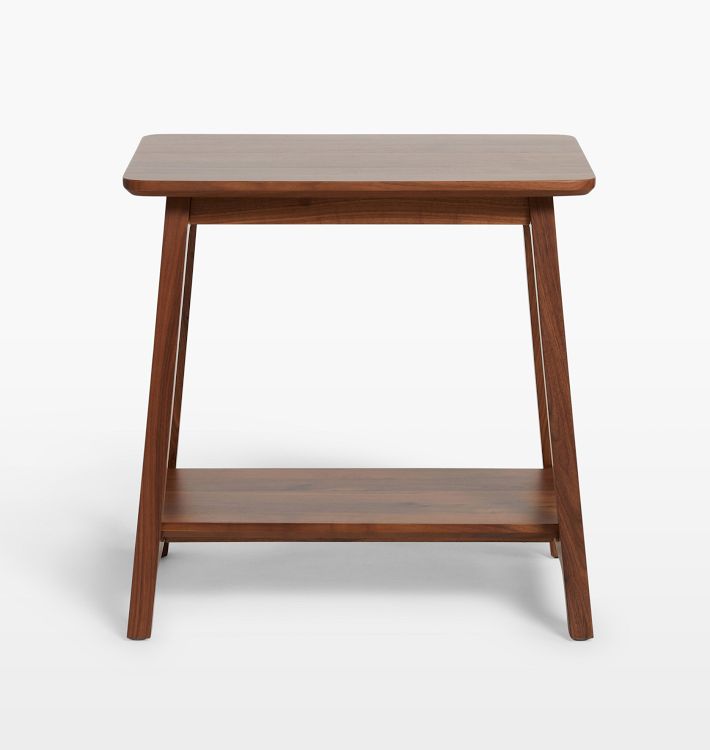 Bilquist Side Table, Walnut | Rejuvenation