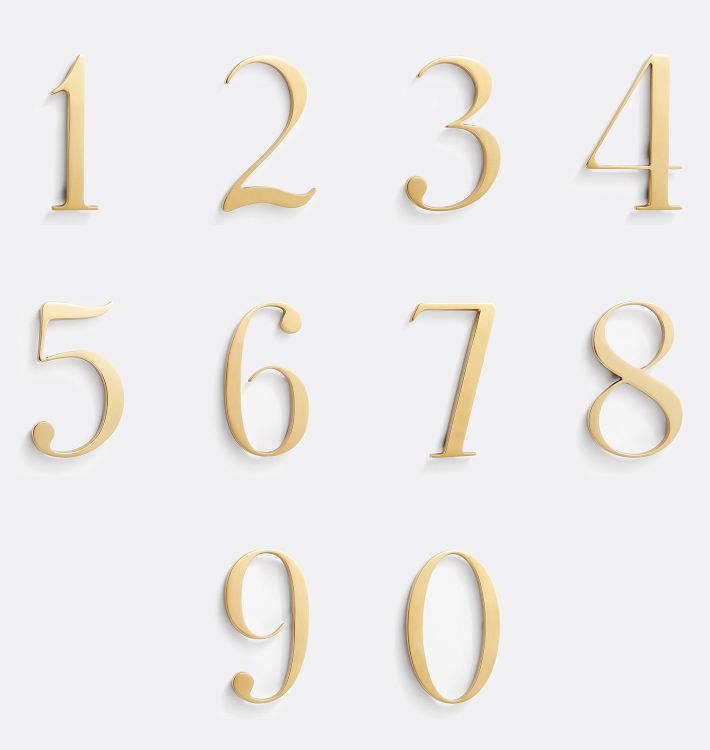 6" Traditional House Number | Rejuvenation