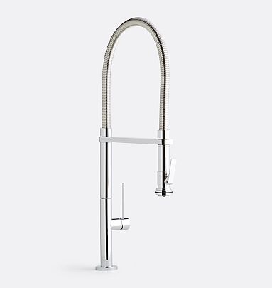 Poetto Culinary Kitchen Faucet Tall Stick Handle with Squeeze Sprayer ...