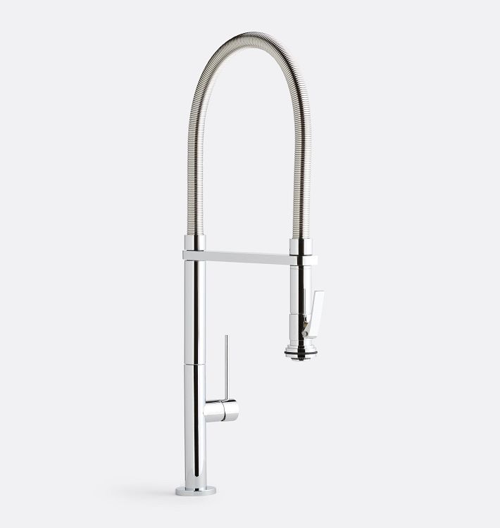 Poetto Culinary Kitchen Faucet Tall Stick Handle with Squeeze Sprayer ...