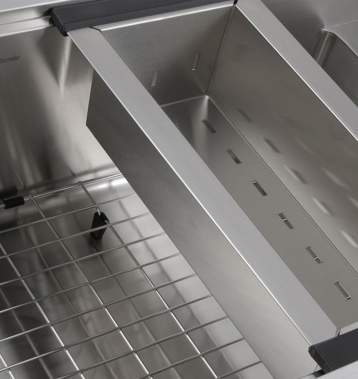 Cannon Stainless Steel Single Workstation Kitchen Sink with Drainboard ...