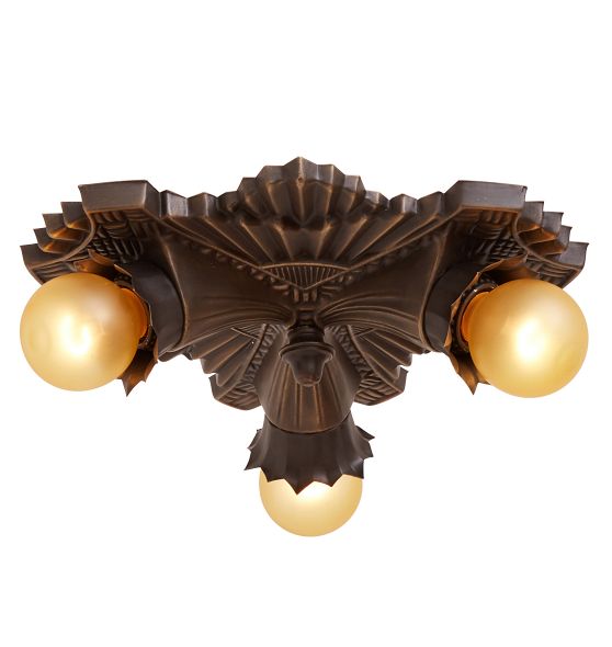 Art Deco 3-Light Flush Mount | Rejuvenation