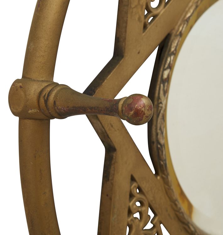 Extraordinary Victorian Painted Brass Mirrored Hook Rack Circa 1890S ...