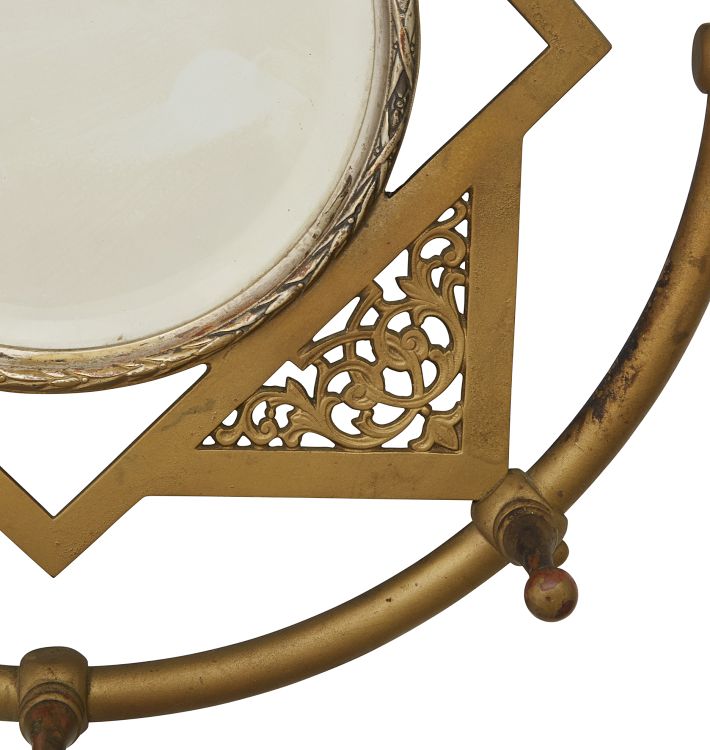 Extraordinary Victorian Painted Brass Mirrored Hook Rack Circa 1890S ...