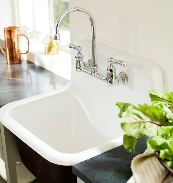 Grizzly Cast Iron Utility Sink with Drain | Rejuvenation