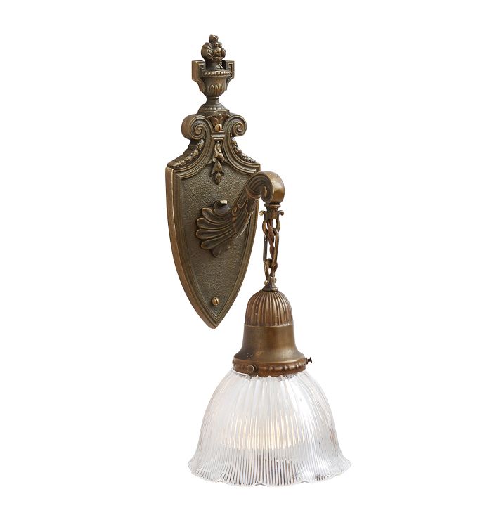 Pair of Classical Revival Sconces with Prismatic Shades | Rejuvenation
