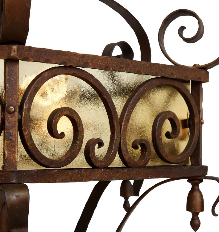 Wrought Iron Romance Revival Semi-Flush Fixture | Rejuvenation