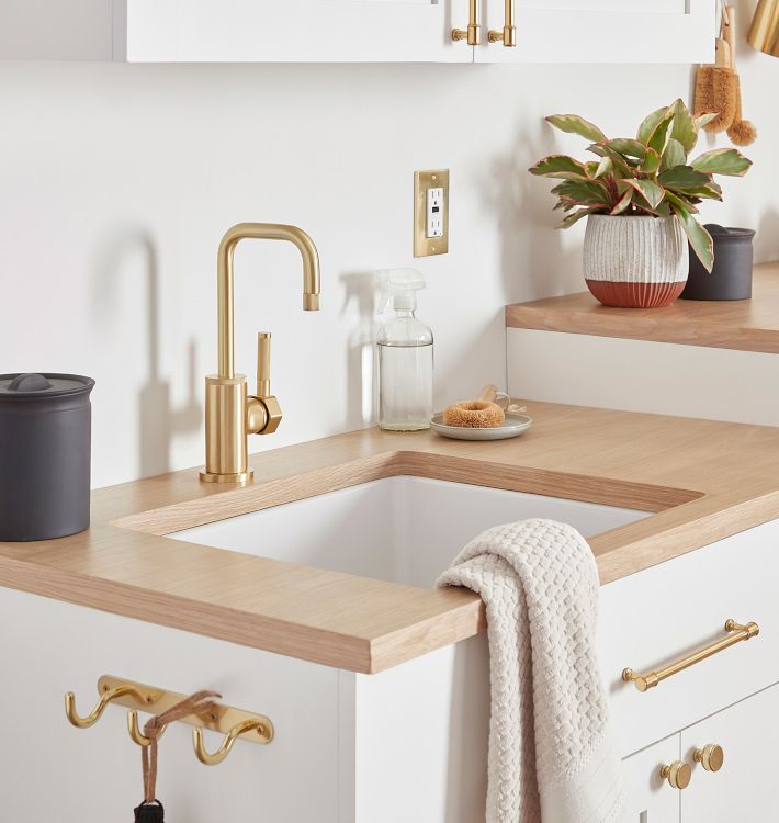 Sutton Single Hole Kitchen Prep Faucet | Rejuvenation