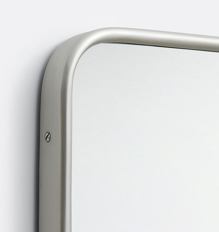 Double Vanity Rounded Rectangle Metal Framed Mirror | Rejuvenation