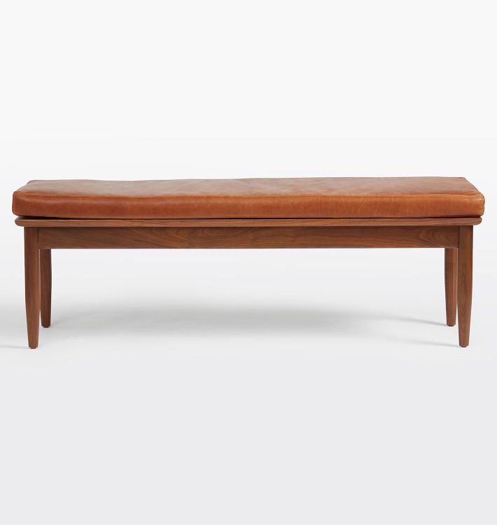 Shaw Bench with Leather Cushion | Rejuvenation