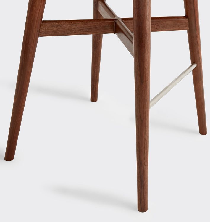 Dexter Swivel Leather Stool | Rejuvenation