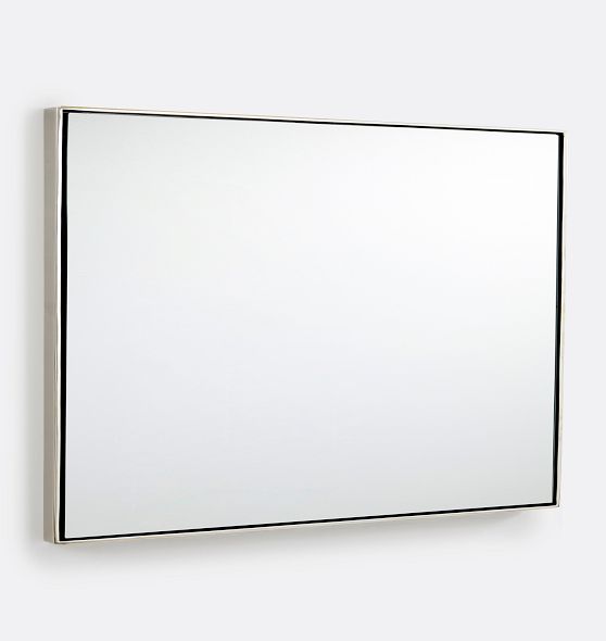 Rectangle Floating Metal Framed Mirror | Rejuvenation