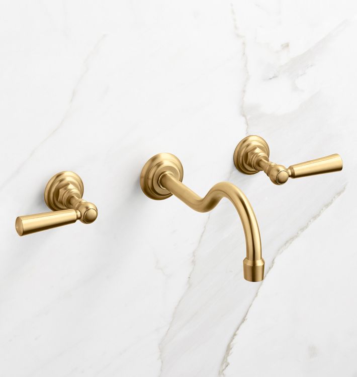 Connor Lever Handle Wall Mount Faucet | Rejuvenation