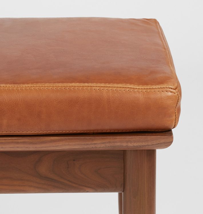 Shaw Bench with Leather Cushion | Rejuvenation