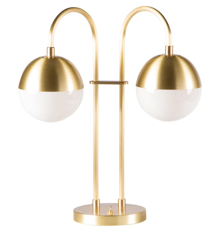 Two Globe Table Lamps