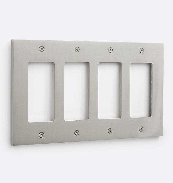 Fenton Quad GFCI Switchplate | Rejuvenation