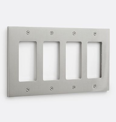 Fenton Quad GFCI Switchplate | Rejuvenation