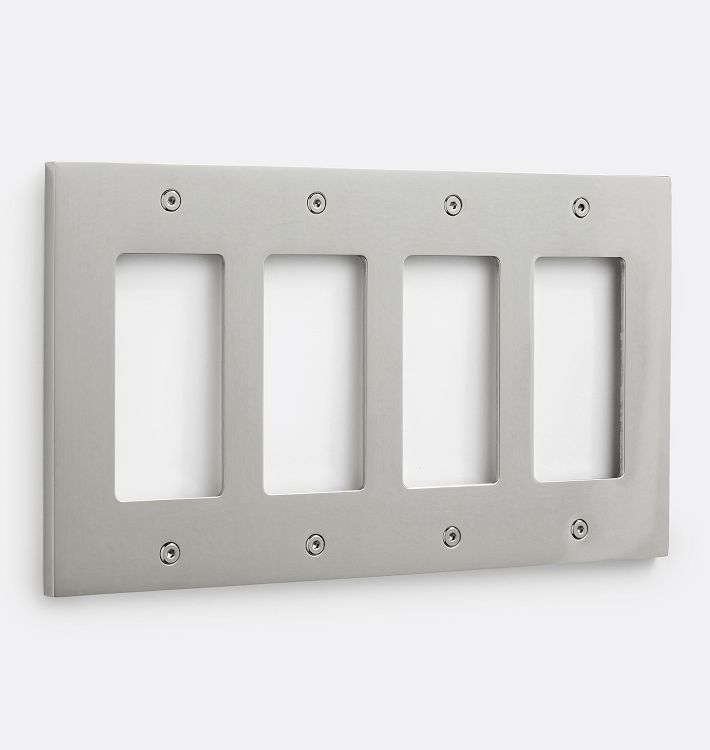 Fenton Quad GFCI Switchplate | Rejuvenation