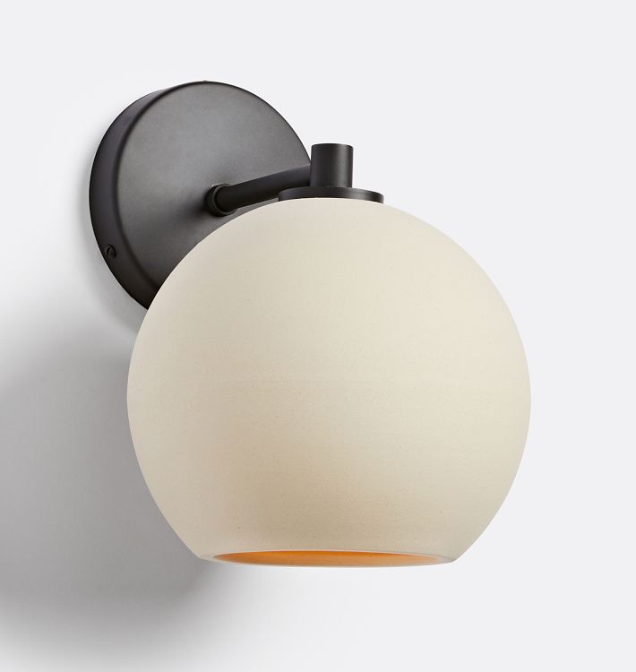 FOLK Abigail 8" Ball Wall Sconce | Rejuvenation