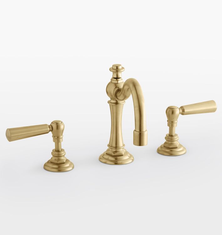 Connor Lever Handle Widespread Bathroom Faucet | Rejuvenation