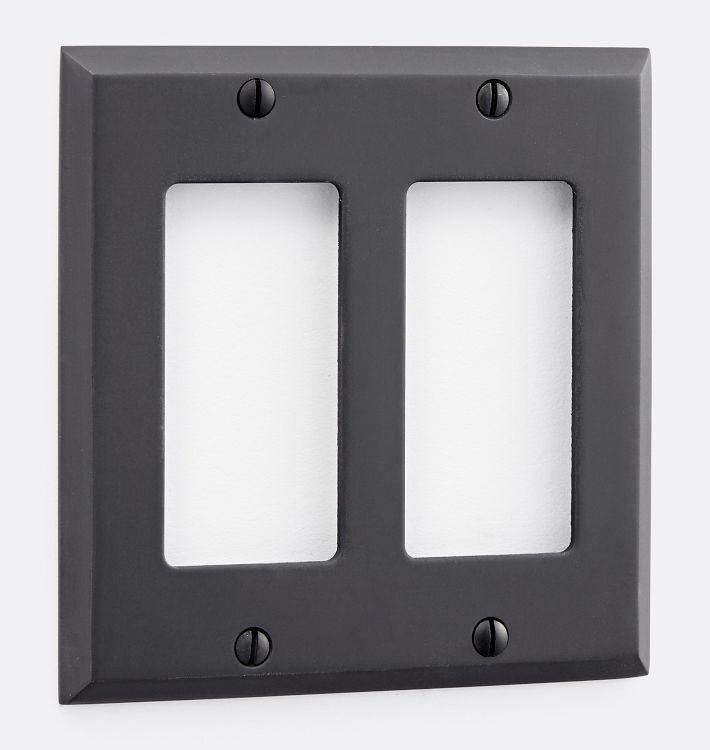 Lewis Double GFCI Switchplate | Rejuvenation
