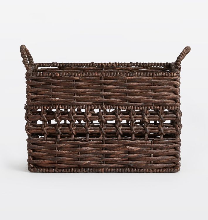 Lacey Rectangular Woven Basket | Rejuvenation