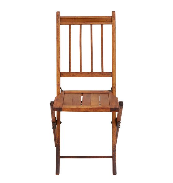 Vintage Maple Spindle-Back Folding Chair | Rejuvenation
