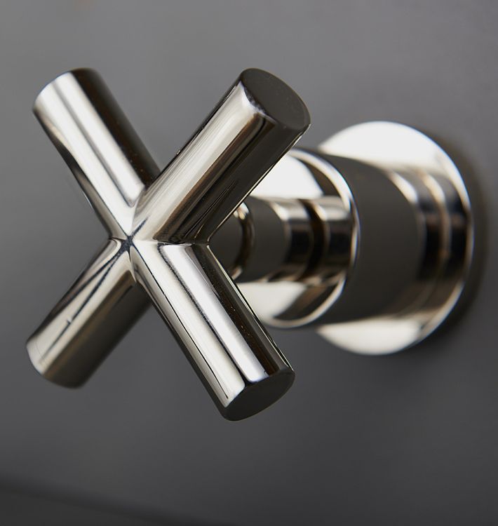 Waterhouse Short Spout Cross Handle Widespread Bathroom Faucet ...