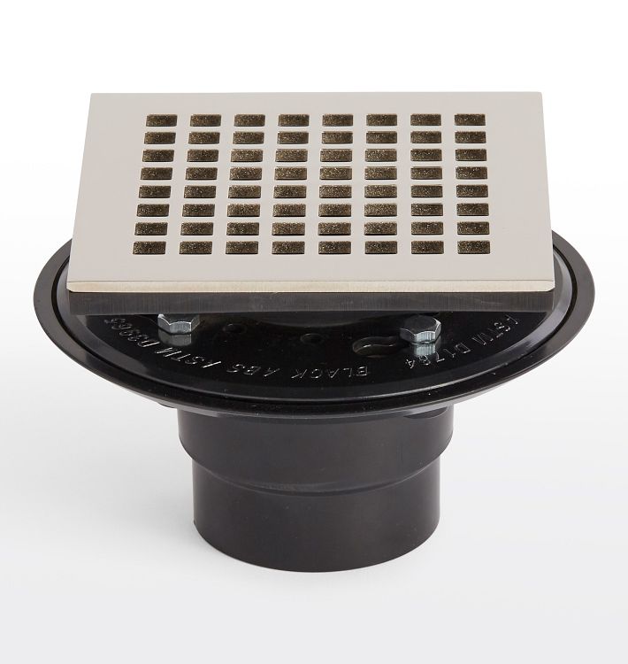 Contemporary Square Grille Shower Drain Assembly | Rejuvenation