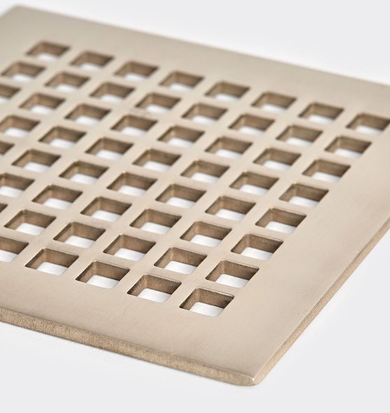 Contemporary Square Grille Shower Drain Assembly | Rejuvenation