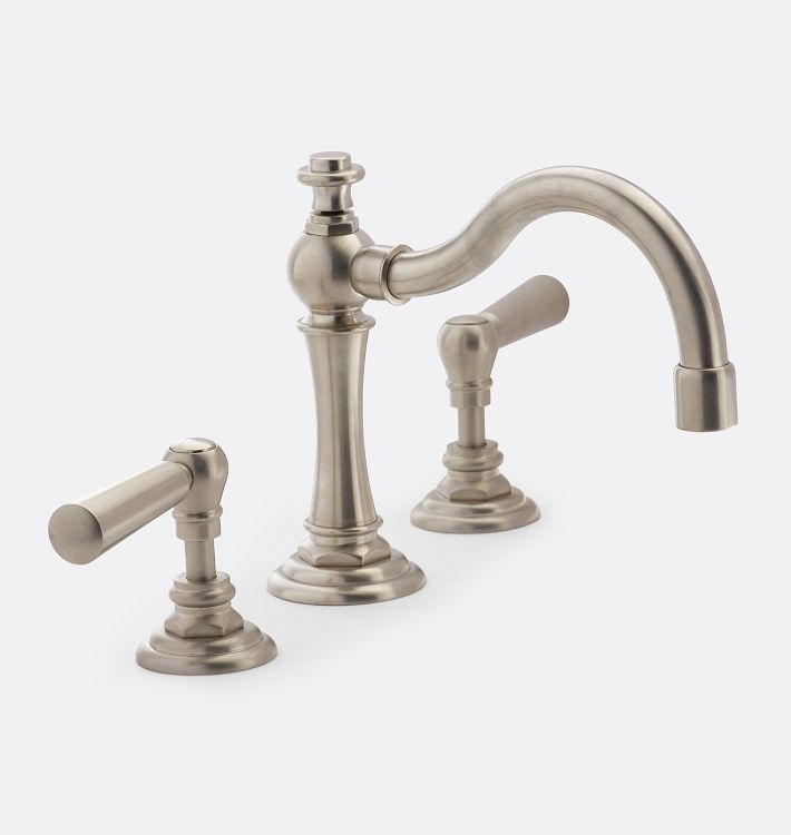 Connor Lever Handle Widespread Bathroom Faucet | Rejuvenation