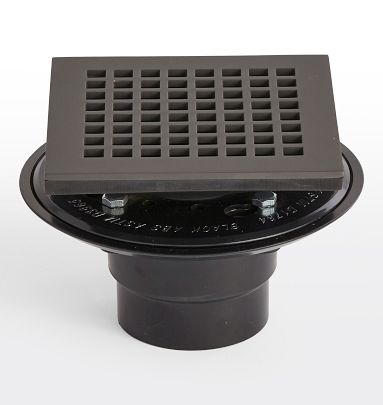 Contemporary Square Grille Shower Drain Assembly | Rejuvenation