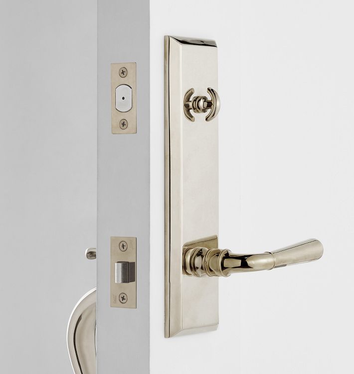 Putman Classic Lever Exterior Door Hardware Tube Latch Set | Rejuvenation
