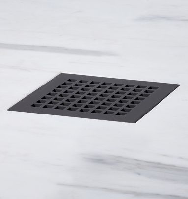 Contemporary Square Grille Shower Drain Assembly | Rejuvenation