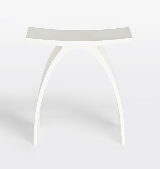 Ovale Solid Surface Stool | Rejuvenation