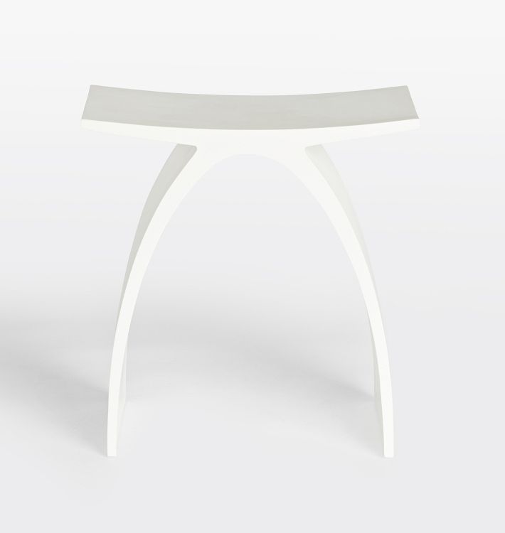 Ovale Solid Surface Stool | Rejuvenation