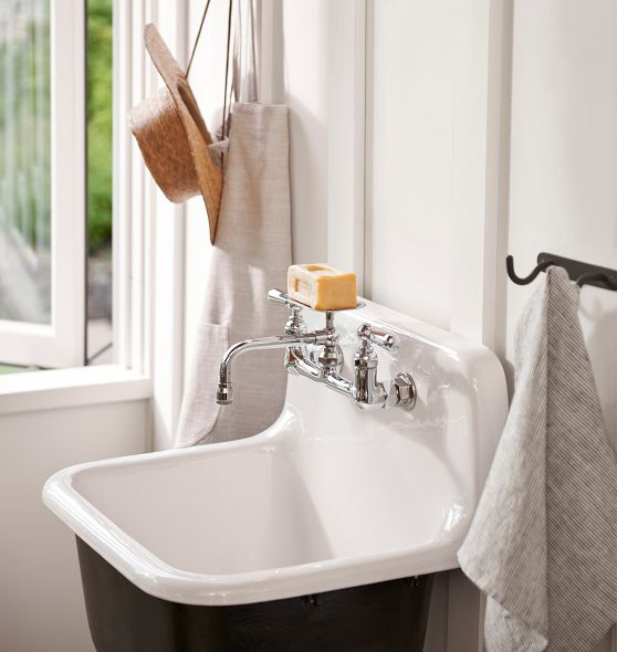 Grizzly Cast Iron Utility Sink with Drain | Rejuvenation