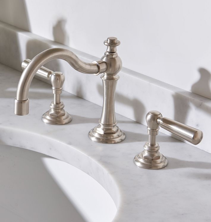 Connor Lever Handle Widespread Bathroom Faucet | Rejuvenation